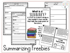 5 Ways to Help Your Students Master Summarizing - Lip Gloss Learning ...
