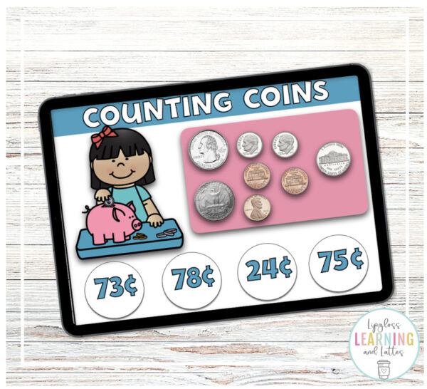 5 Money Activities for 2nd Grade - Lip Gloss Learning and Lattes