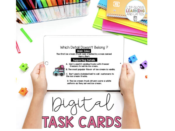 Use Task Cards to Increase Reading Comprehension - Lip Gloss Learning ...