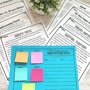 Summarizing nonfiction - Lip Gloss Learning and Lattes