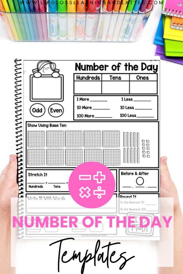 Number of the Day Daily Number Sense - Lip Gloss Learning and Lattes