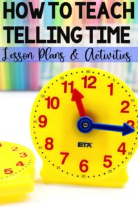 How to Teach Telling Time: Telling Time Lesson Plans and Activities ...