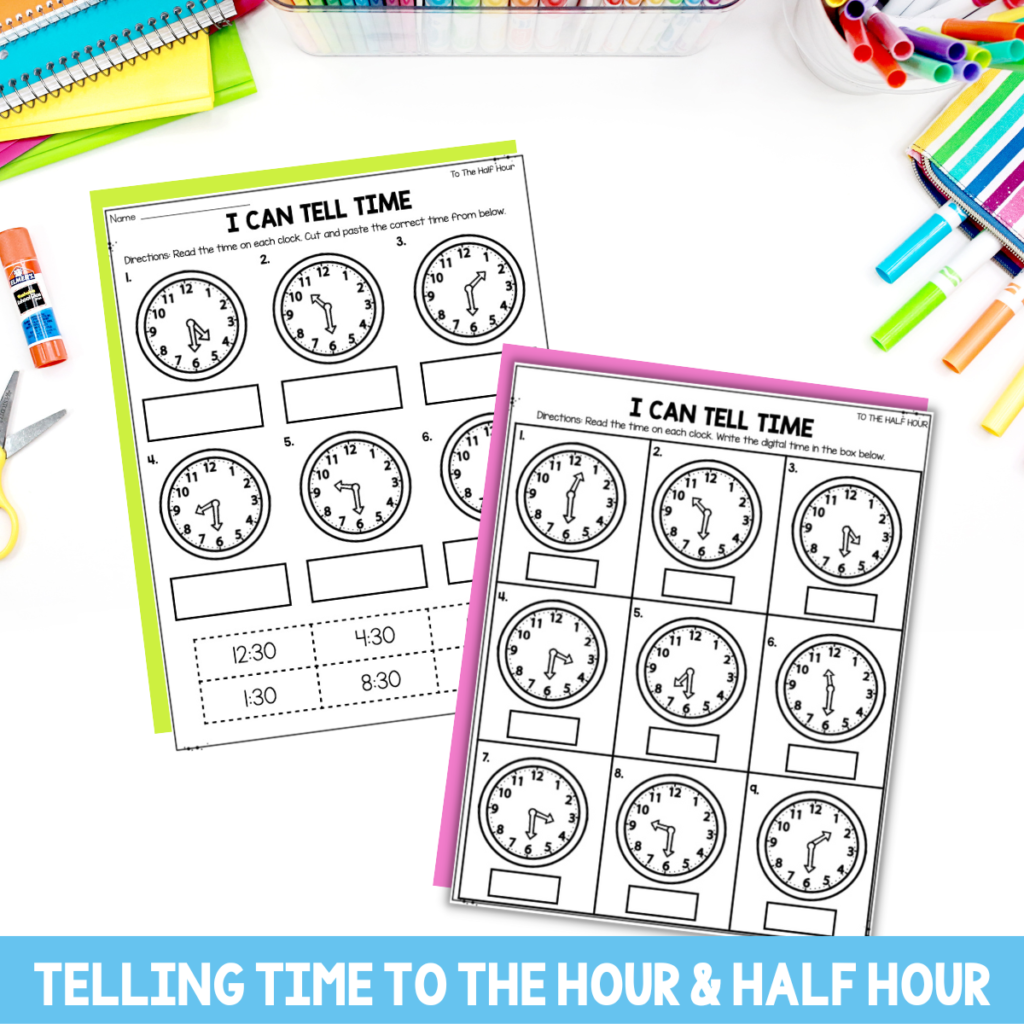 How to Teach Telling Time: Telling Time Lesson Plans and Activities ...