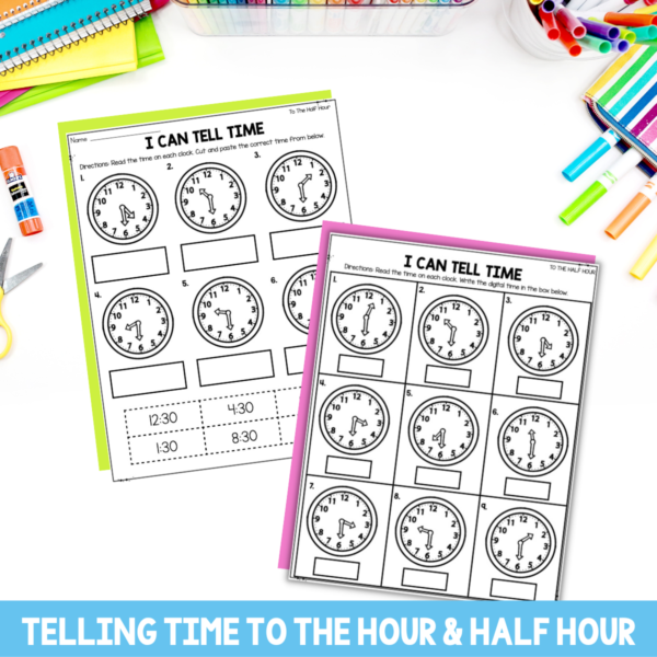 How to Teach Telling Time: Telling Time Lesson Plans and Activities ...