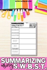 Summarizing with the S.W.B.S.T. Method - Lip Gloss Learning and Lattes