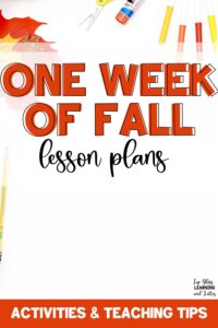 Fall Lesson Plans - Lip Gloss Learning and Lattes